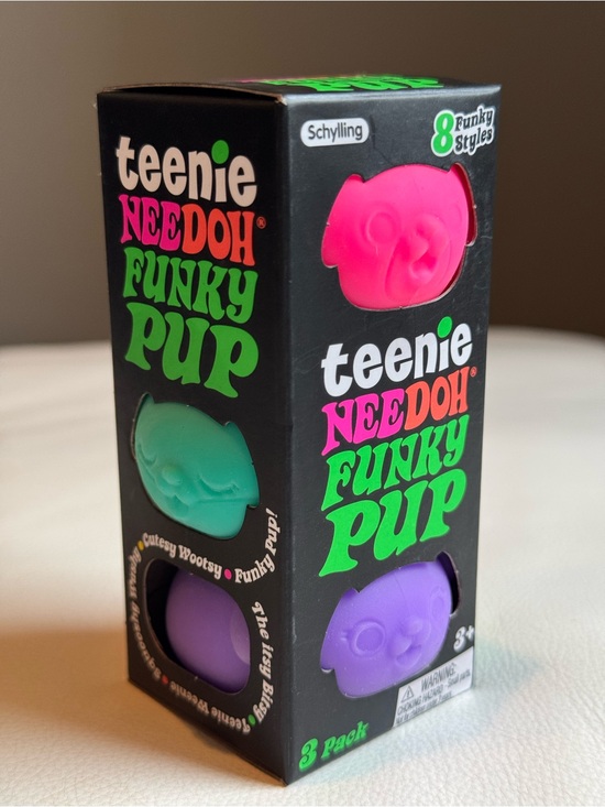 Schylling | Toys | Ships Today Teenie Needoh Funky Pup 3 Pack Squishy ...